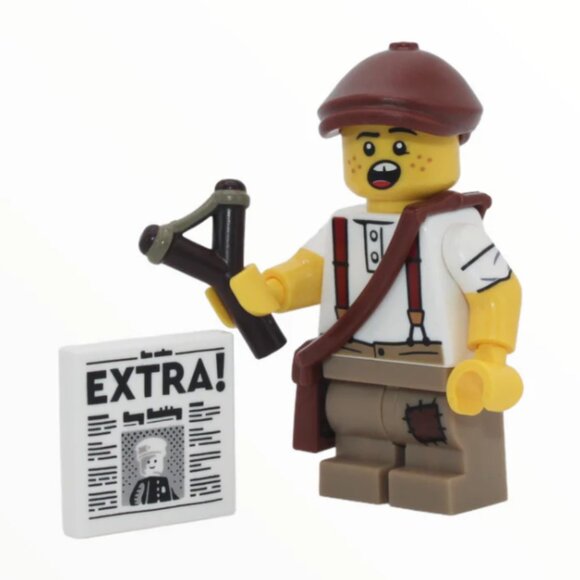 Lego | Toys | Lego Newspaper Boy With Sling Shot Minifigure Collectors ...